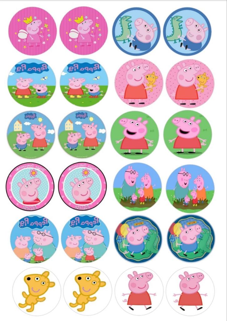 Chocotransfers para Oreo Peppa Pig - Cotillón Martín