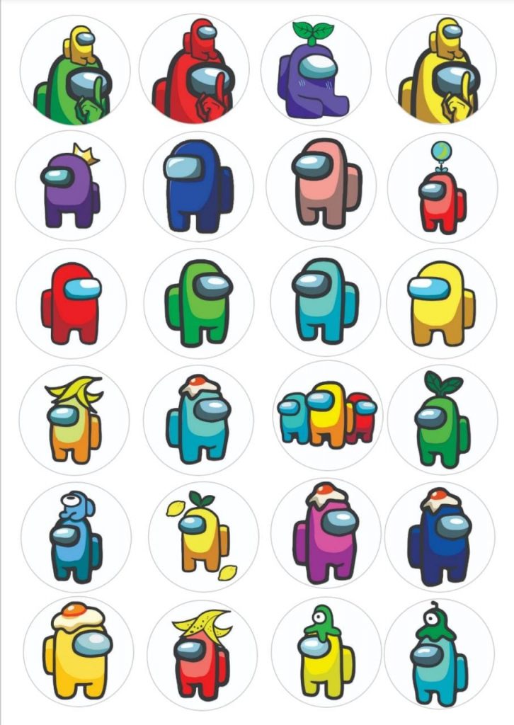 Chocotransfers para Oreo Amongus - Cotillón Martín